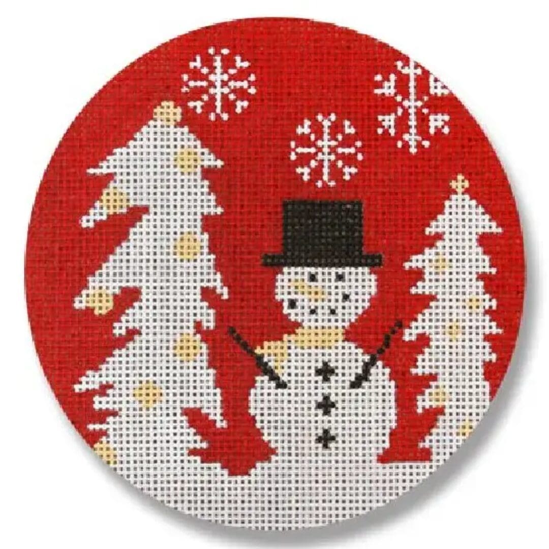Simple Snowman – Seaside Needlepoint