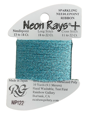 Neon Rays Plus | NP122 Aquamarine – Seaside Needlepoint