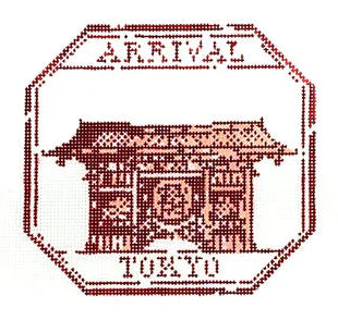Tokyo Passport Stamp – Seaside Needlepoint