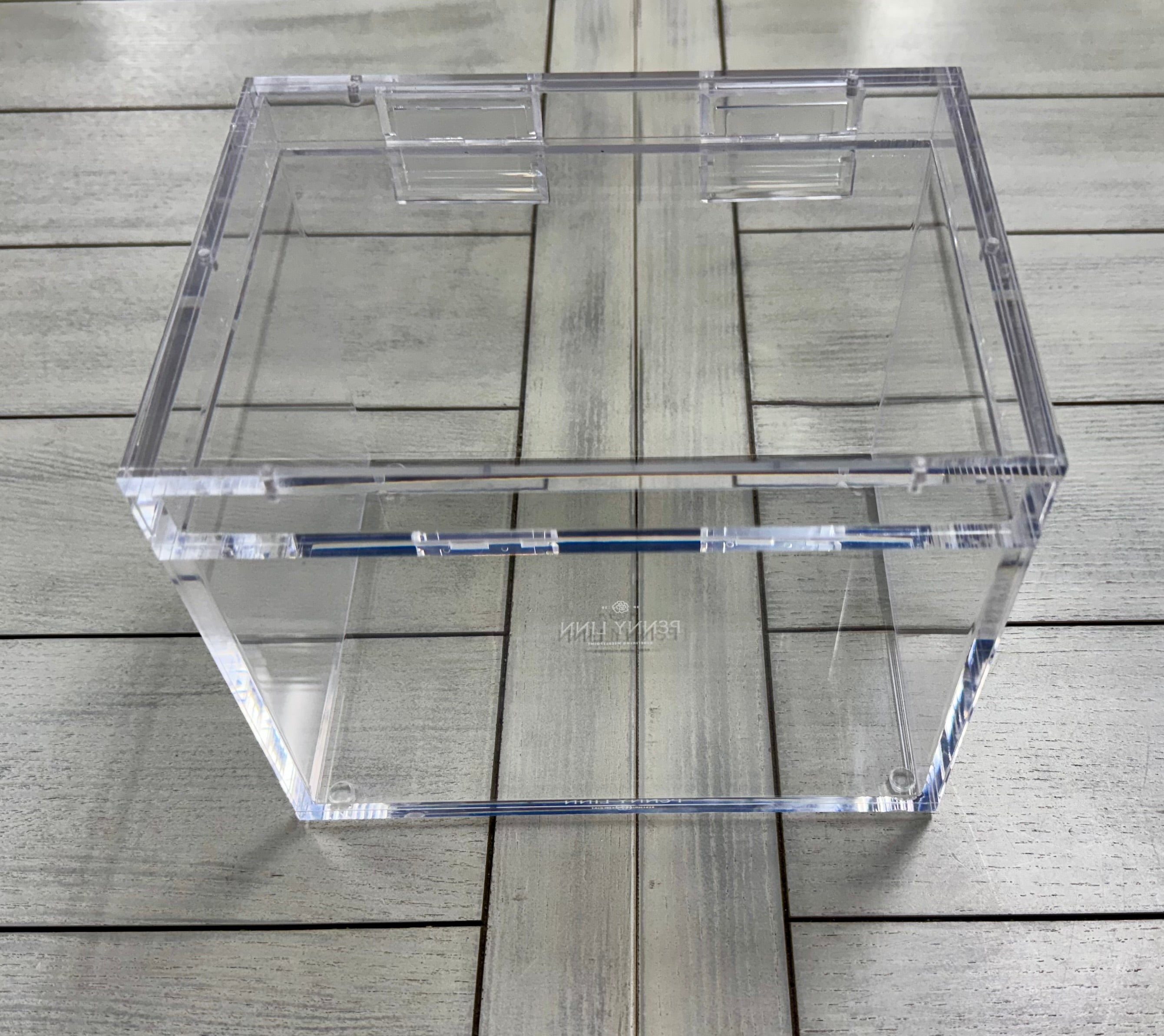 Acrylic Box with Hinged Top – Seaside Needlepoint