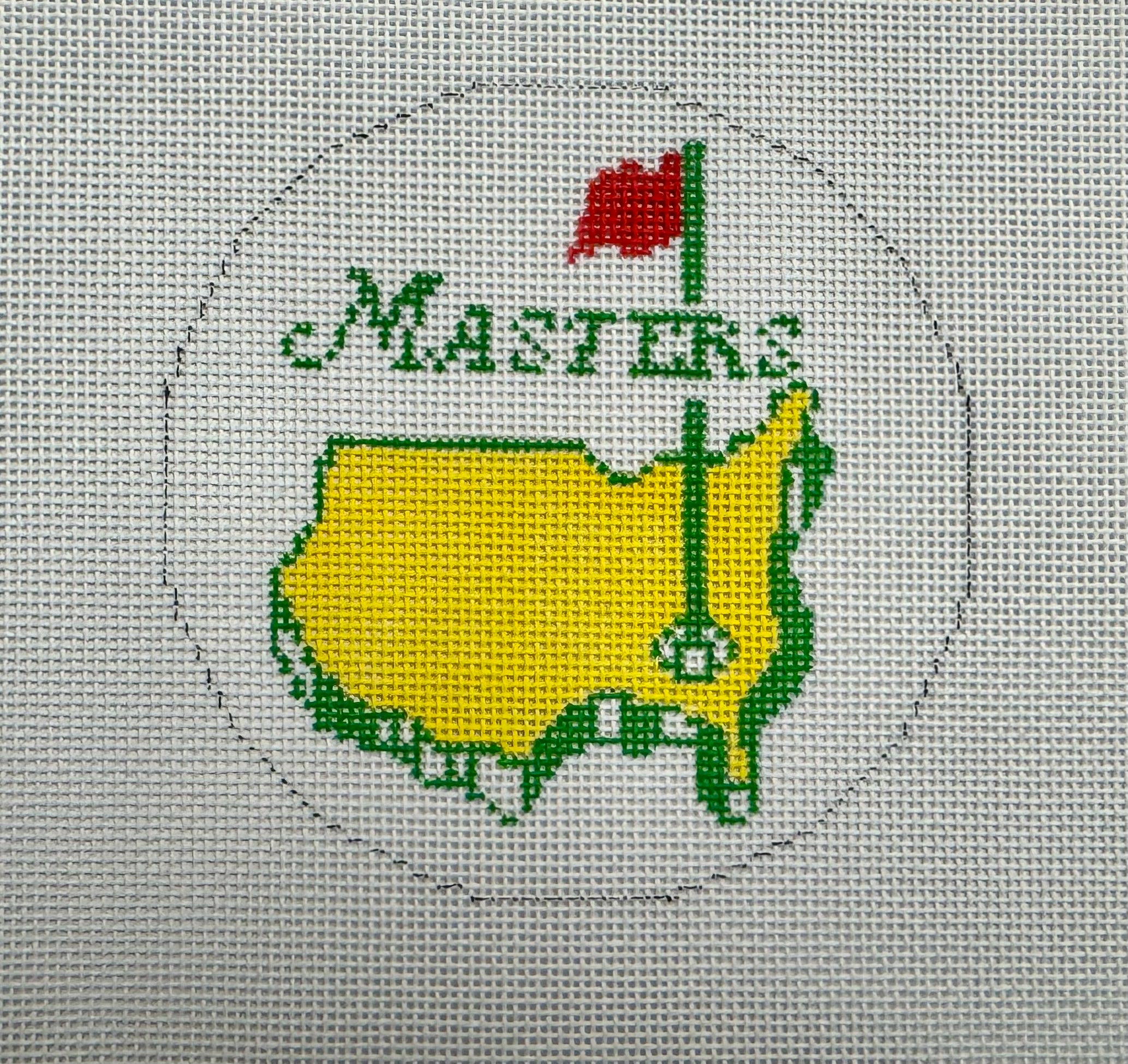 Master's Logo Round – Seaside Needlepoint
