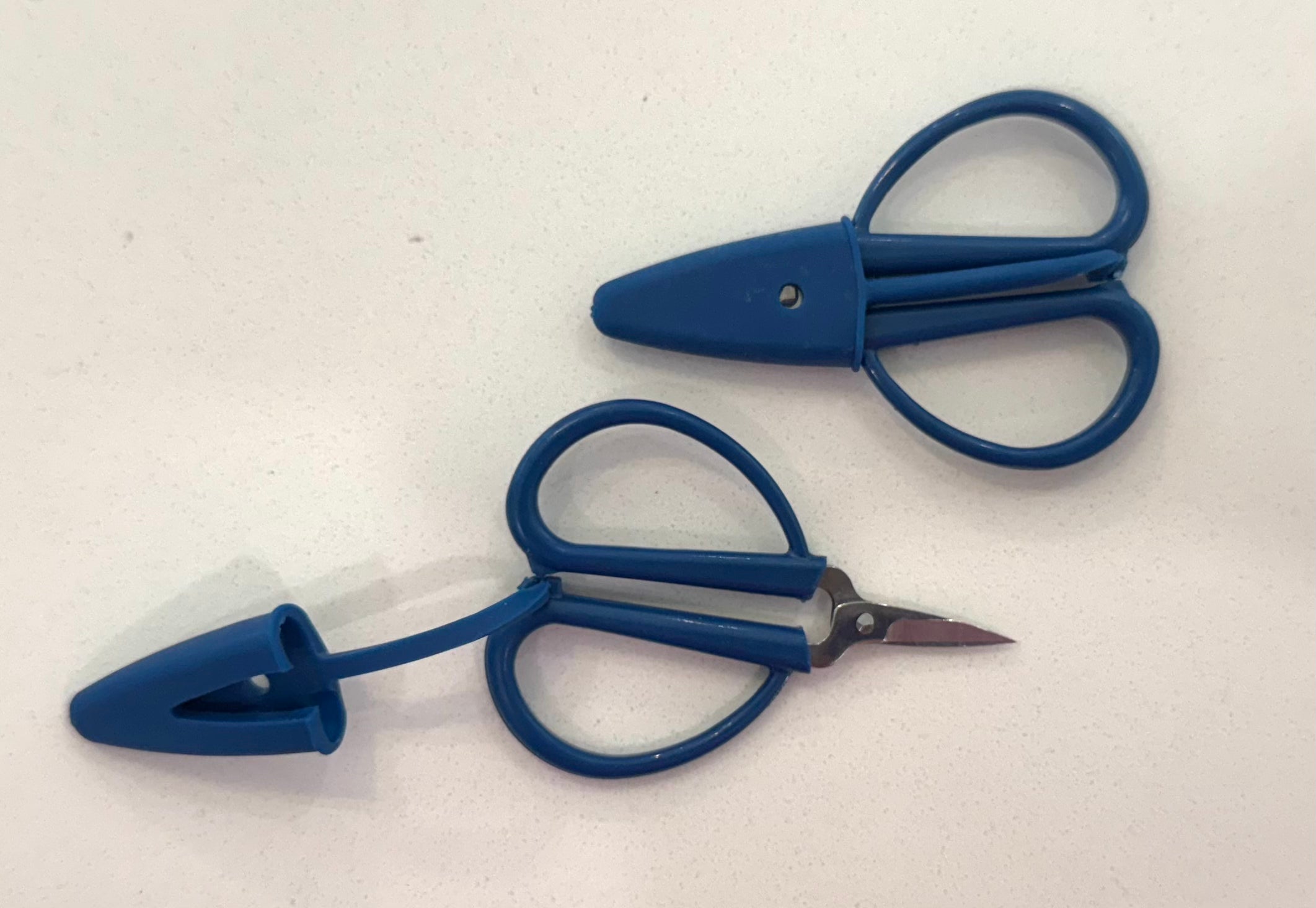 Blue Blossom Rubber Covered Scissors – Seaside Needlepoint