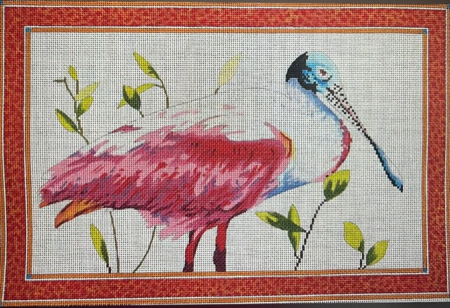 Spoonbill – Seaside Needlepoint