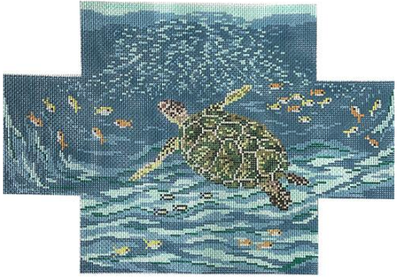 Sea Turtle Brick Cover – Seaside Needlepoint