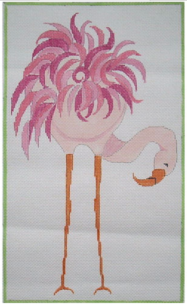 Flamingo Large – Seaside Needlepoint