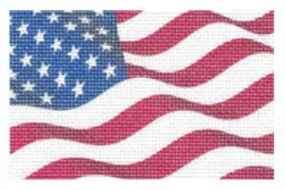 American Flag Insert – Seaside Needlepoint