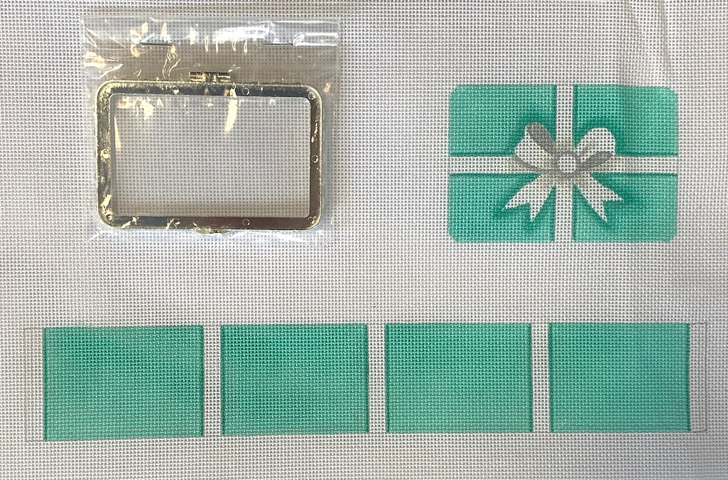 Tiffany Wrapped Box Med Rectangle – Seaside Needlepoint