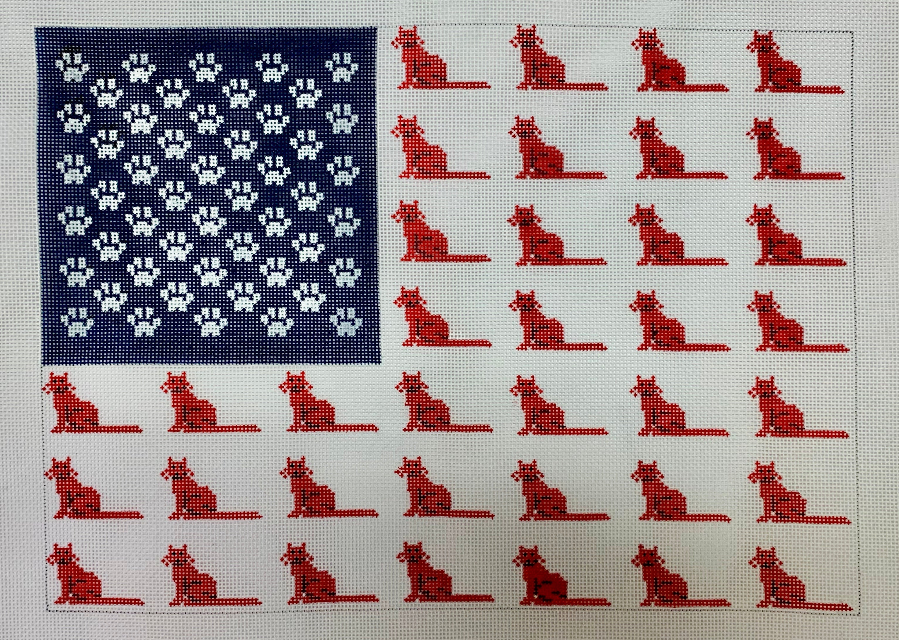 Cat Flag – Seaside Needlepoint