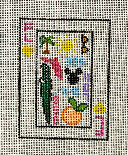 Florida Playing Card – Seaside Needlepoint