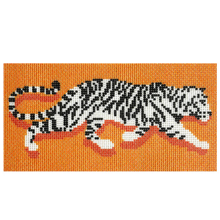 Orange Tiger Insert – Seaside Needlepoint