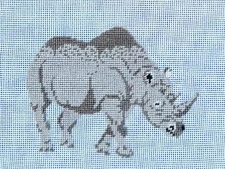 African Rhino – Seaside Needlepoint